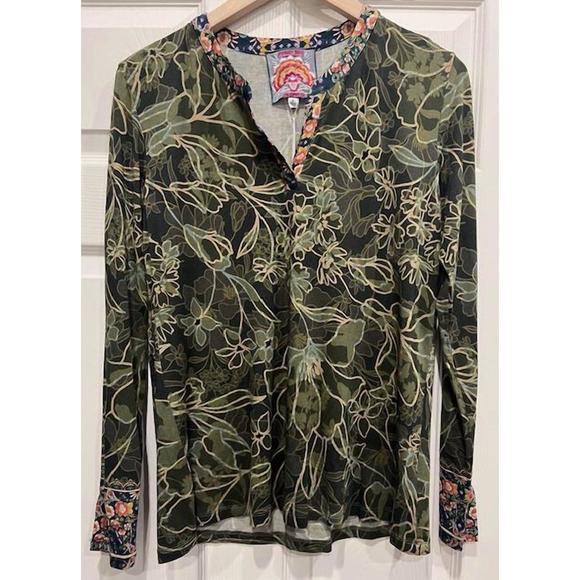 Johnny Was | Tops | New Johnny Was Janie Tee In Hirz Camo | Poshmark